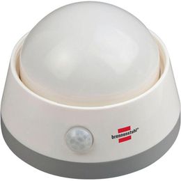 Fa.Brennenstuhl Brennenstuhl LED Nachtlicht NLB 02 BS, Bewegungsmelder, Ein-/Ausschalter, Nachtlichtfunktion, LED fest integriert, Warmweiß, mit Infrarot-Bewegungsmelder und Push-Schalter, inkl. Batterien, grau|weiß