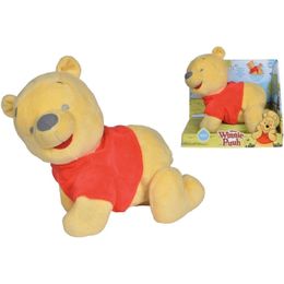 Simba Kuscheltier Disney Winnie the Pooh, Krabbel mit mir, mit Bewegung und Sound, gelb|rot