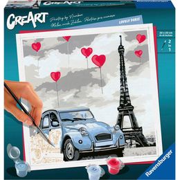 Ravensburger Malen nach Zahlen CreArt, Lovely Paris, Made in Europe; FSC® - schützt Wald - weltweit, bunt