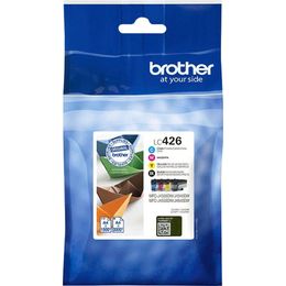 Brother LC-426VAL Value Pack Tintenpatrone (Packung, 4-tlg), bunt|schwarz