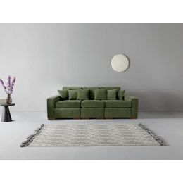 Guido Maria Kretschmer Home & Living Guido Maria Kretschmer Home&Living 3-Sitzer Skara, Lounge-Sofa mit Federkernpolsterung, in vielen Bezugsvarianten, grün