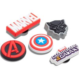 Crocs Schuhanstecker Jibbitz™ Marvel Comics (Set, 5-tlg., Kein Spielzeug. Nicht geeignet für Kinder unter 3 Jahren), zum individuellen stylen, blau|rot|schwarz