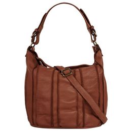 Samantha Look Shopper, echt Leder, Made in Italy, braun