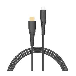 Hama USB-Kabel Ladekabel, USB-C - Lightning, 1,5 m, Schwarz USB-Kabel