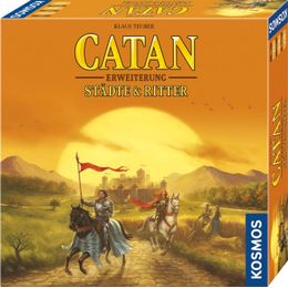 Kosmos Spiel, Erweiterung, Catan - Städte & Ritter 3-4 Spieler - Edition 2022, Made in Germany, bunt