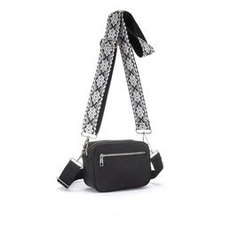 Lascana Umhängetasche, Handtasche, Crossbody-Bag mit auswechselbaren Schulterriemen VEGAN, schwarz