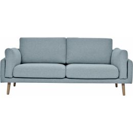 Andas 2-Sitzer Malvik, schön und kuschlig, mit Wellenunterfederung, Design by Anders Nørgaard, blau