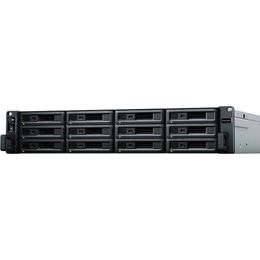 Synology RS3621RPxs 12-bay NAS-Rack NAS-Server, schwarz|silberfarben