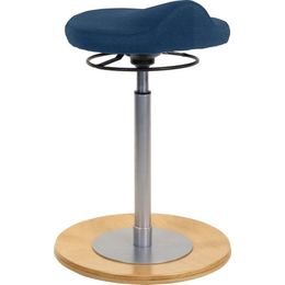 mayer Sitzmöbel Mayer Sitzmöbel Sitzhocker 1101 (1 St), Pendelhocker mit ergonomisch geformtem Komfortsitz 1101, blau