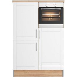 Optifit Küche Ahus, Breite 120 cm,wahlweise mit E-Geräten,Soft-Close-Funktion, weiß