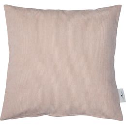 Tom Tailor HOME Dekokissen Casual Cord, mit Cord Struktur, Kissenhülle ohne Füllung, 1 Stück, beige|braun