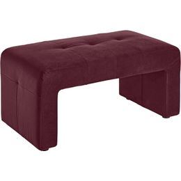 exxpo - sofa fashion Polsterhocker, Breite 100 cm, rot