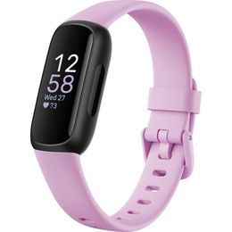 fitbit by Google Inspire 3 Gesundheits- und Fitness-Tracker Fitnessband (FitbitOS5), inklusive Fitbit Premium Mitgliedschaft 6 Monate, lila|schwarz