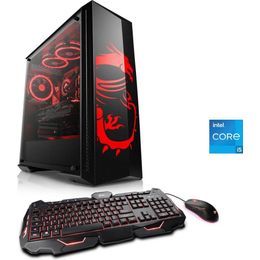 CSL HydroX V25510 MSI Dragon Advanced Edition Gaming-PC (Intel® Core i5 11400F, MSI GeForce RTX 3070, 16 GB RAM, 500 GB SSD, Wasserkühlung), schwarz