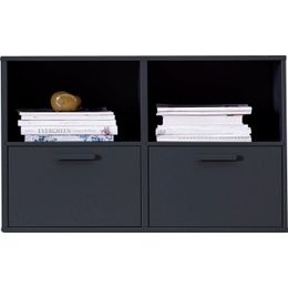 Hammel Furniture Regal Keep by Hammel, mit 2 Türen, Breite 88,6 cm, flexible Möbelserie, schwarz