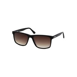 Bench. Sonnenbrille Klassische schwarze Herrensonnenbrille aus brillantem Azetat., schwarz