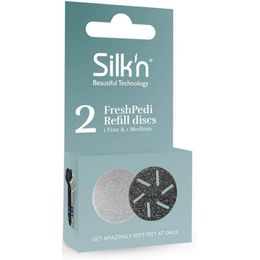 Silk'n Silk'n Hornhautentferner Ersatzschleifscheiben FreshPedi Refill discs 1 Fine 1 Medium, Set, 2-St., grau|schwarz