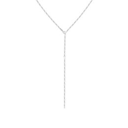 Elli Collierkettchen Y-Kette Figaro Basic Trend Verstellbar 925 Silber, silberfarben