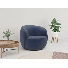 LeGer Home by Lena Gercke Loungesessel Effie, mit 360° Drehfunktion, komfortables Sitzen, blau