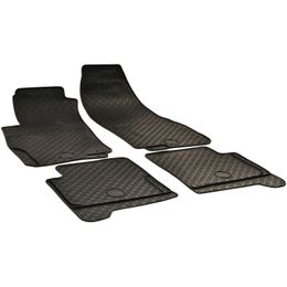 WALSER Passform-Fußmatten (4 St), für Fiat Linea, Punto Schrägheck, Stufenheck, z.B. für Giat Grande Punto, Fiat Linea, Fiat Punto Evo, schwarz