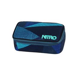 Nitro Federtasche Pencil Case XL, Federmäppchen, Schlampermäppchen, Faulenzer Box, Stifte Etui, blau