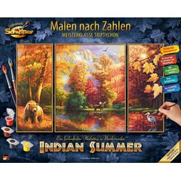 Schipper Malen nach Zahlen Meisterklasse Triptychon - Indian Summer, Made in Germany, bunt