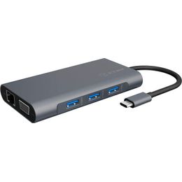 ICY BOX Laptop-Dockingstation ICY BOX USB Type-C Dockingstation mit zwei Videoschnitten, grau