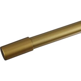 Gardinenstangen-Endstück Zylinder mit Rille, Liedeco, Gardinen, (Set, 1-St), für Gardinenstangen Ø 16 mm, goldfarben