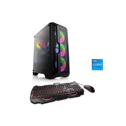 CSL HydroX V25510 Gaming-PC (Intel® Core i5 Core™ i5-11400F, GeForce RTX 3060, 16 GB RAM, 1000 GB SSD, Wasserkühlung), schwarz