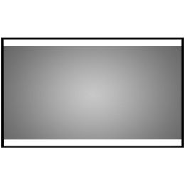 Talos Badspiegel BLACK SHINE (Komplett-Set), BxH: 120x70 cm, energiesparend, schwarz
