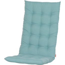 siena GARDEN Sesselauflage ATRIA, 123 cm, (passend für Hochlehner), Dessin Uni, 100% recyceltem Polyester, in verschiedenen Farben, blau