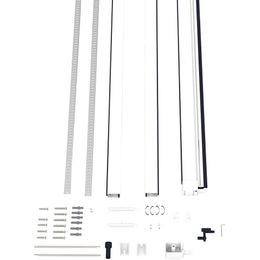 Insektenschutzrollo SMART, Hecht international, transparent, verschraubt, für Fenster, weiß/anthrazit, BxH: 130x160 cm, weiß