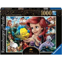 Ravensburger Puzzle Disney PricessArielle, die Meerjungfrau, 1000 Puzzleteile, Made in Germany; FSC® - schützt Wald - weltweit, bunt