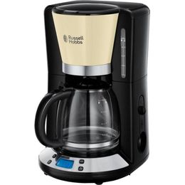 Russell Hobbs Filterkaffeemaschine Colours Plus+ 24033-56, 1,25l Kaffeekanne, Papierfilter 1x4, schwarz|silberfarben