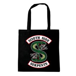 logoshirt Schultertasche Riverdale South Side Serpent, mit coolem Fan-Print, schwarz