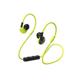 Hama Bluetooth Kopfhörer Sport, In-Ear, Mikrofon, ultraleicht, ergonomisch In-Ear-Kopfhörer (Freisprechfunktion, Google Assistant, Siri), gelb