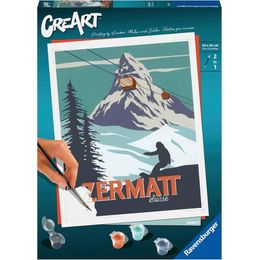 Ravensburger Malen nach Zahlen CreArt, Zermatt, Made in Europe; FSC® - schützt Wald - weltweit, bunt