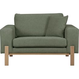 OTTO products Loveseat Hanne, Verschiedene Bezugsqualitäten: Baumwolle, recyceltes Polyester, grün