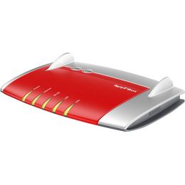 AVM FRITZ!Box 4040 WLAN-Router, ohne Modem, rot|silberfarben