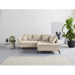 Inosign Ecksofa Lörby, Belastbarkeit bis 140kg pro Sitzplatz, auch mit Aqua clean-Bezug, beige