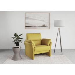 DOMO collection Sessel Pina, Passender Sessel zur Serie, mit Federkern, goldfarben