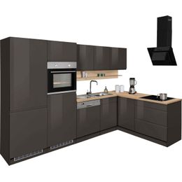 Kochstation Küche KS-Virginia, Stellbreite 290/180 cm, ohne E-Geräte, grau