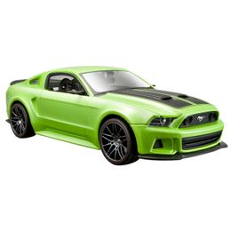 Maisto® Sammlerauto Ford Mustang Street Racer '14, Maßstab 1:24, aus Metallspritzguss, grün