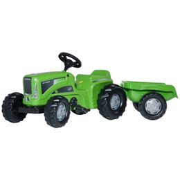 Rolly Toys® Tretfahrzeug Futura, Traktor mit Trailer, grün
