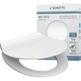 Schütte Schütte WC-Sitz SLIM, Duroplast, Absenkautomatik, Schnellverschluss, besonders flache Form, weiß