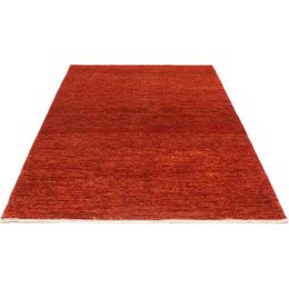 Wollteppich Gabbeh - Indus - 202 x 137 cm - dunkelrot, morgenland, rechteckig, Höhe: 18 mm, Wohnzimmer, Handgeknüpft, Einzelstück mit Zertifikat, rot