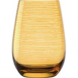 Stölzle Becher TWISTER, Glas, 6-teilig, goldfarben