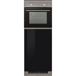 Kochstation Backofen/Kühlumbauschrank KS-Virginia 60 cm breit, schwarz