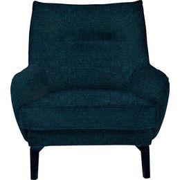 furninova Loungesessel Willow, bequemer Loungesessel im skandinavischen Design, blau