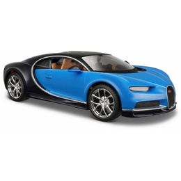 Maisto® Sammlerauto Bugatti Chiron, 1:24, blau, Maßstab 1:24, aus Metallspritzguss, blau